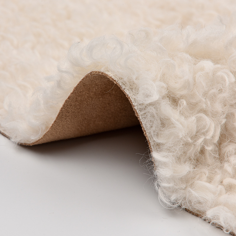Buy Curly Sheep Wool Composite Suede Fabric – Soft, Warm, & Luxurious ...